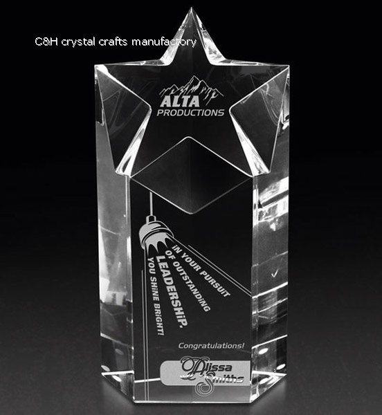 crystal trophy
